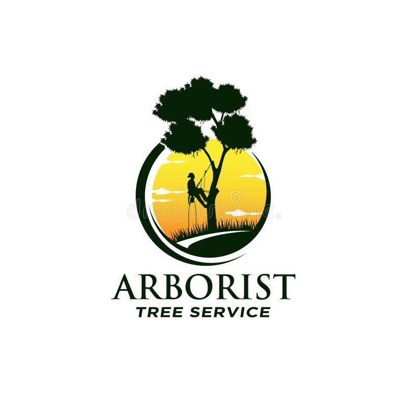 Modern Arborist Landscape Logo Vector Stock Illustration - Illustration ...