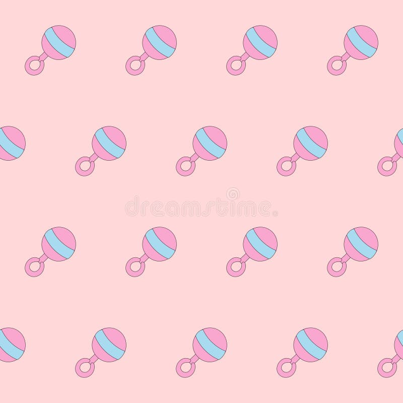 Baby Clothing Textile Seamless Swatch Background. Drawn Doodle Funny ...