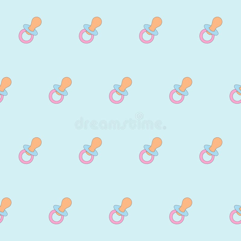 Baby Clothing Textile Seamless Swatch Background. Drawn Doodle Funny ...