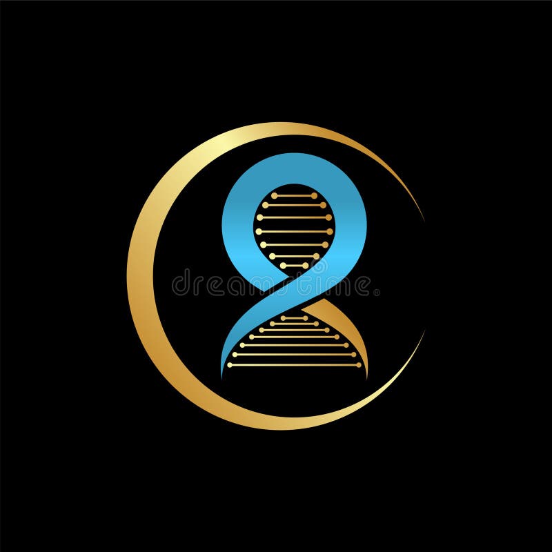 Initial CR R Font DNA Helix Infinity Clone Genetic Tech Health ...