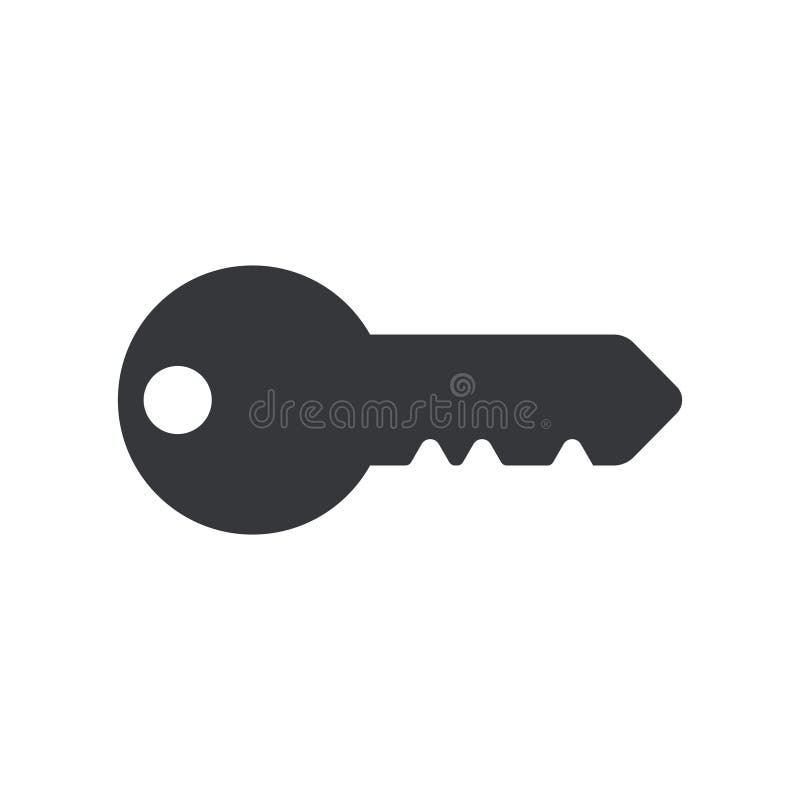 Isolated Pictogram Icon of a Key, Symbolizing Security, Password ...