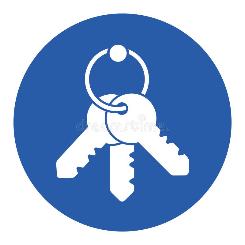 Isolated Pictogram Icon, Hanged Keys on a Keychain, Symbolize Access ...