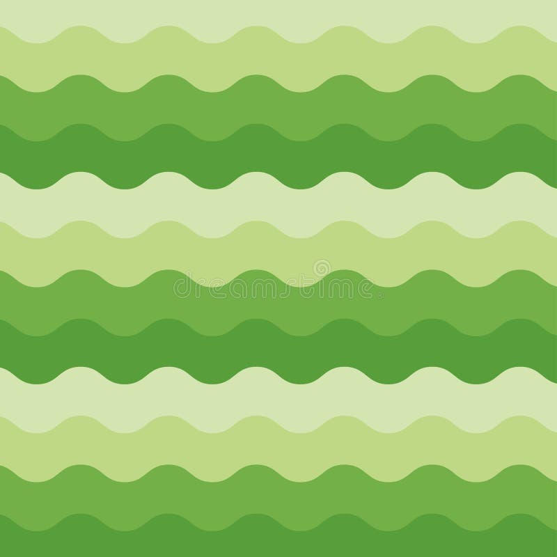 Green Retro Groovy Horizontal Waves Seamless Pattern.60s and 70s Vibes ...