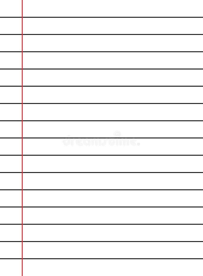 Illustration Design Template Line Paper with White Background Stock ...