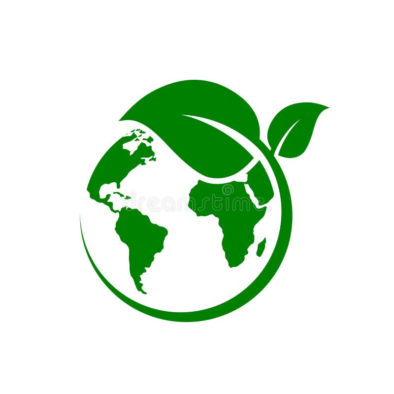 Ecology World Symbol. Save Earth and Ecology Icon Stock Vector ...