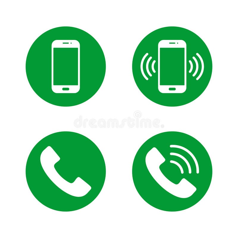Phone Icon Vector. Call Icon Vector. Mobile Phone Smartphone Device ...