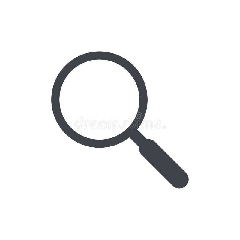 Magnify Icon. Search Icon Vector. Magnifier Icon Symbol Illustration ...