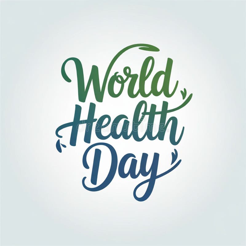 World Health Day Lettering World Health Day Lettering Stock ...