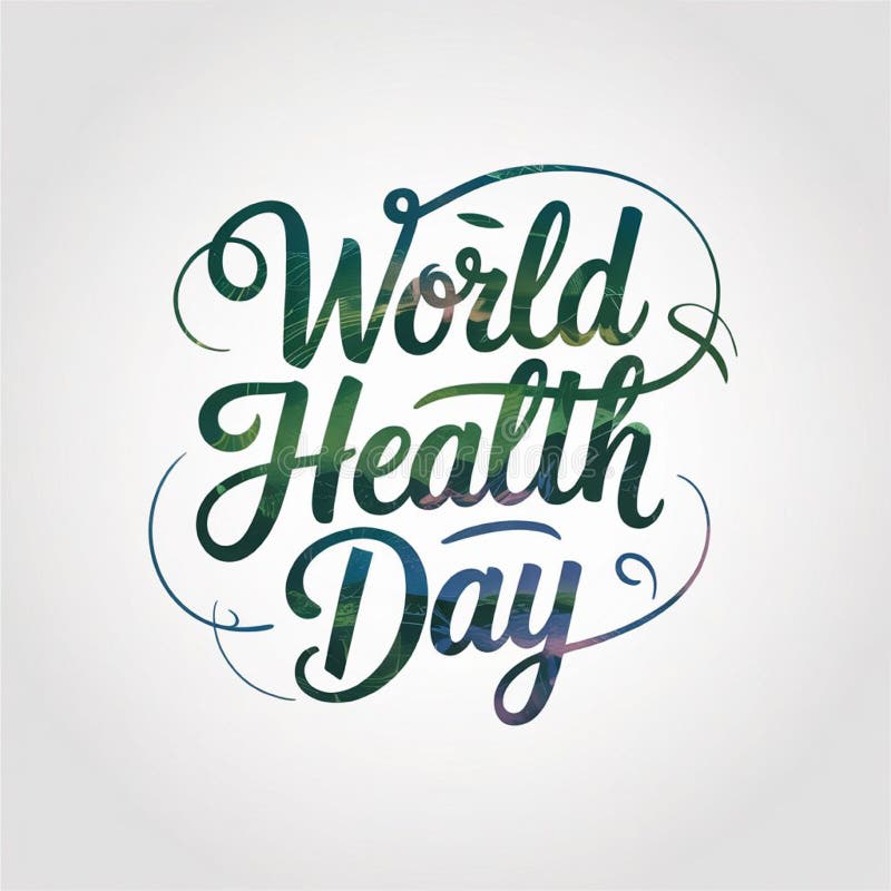 World Health Day Lettering World Health Day Lettering Stock ...