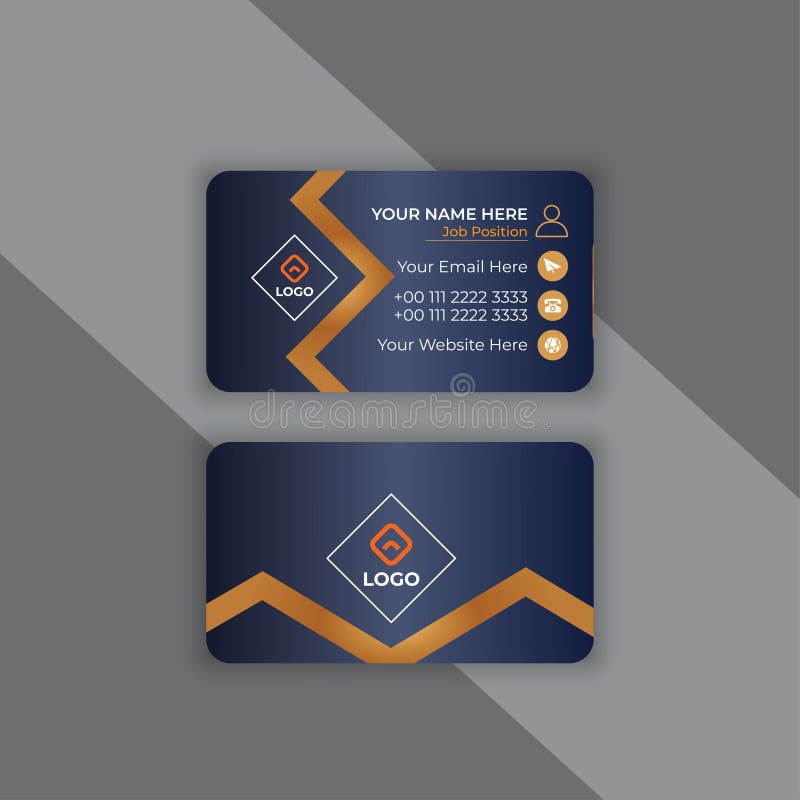 Sleek and Stylish Business Card Featuring Bold Colors and Essential ...
