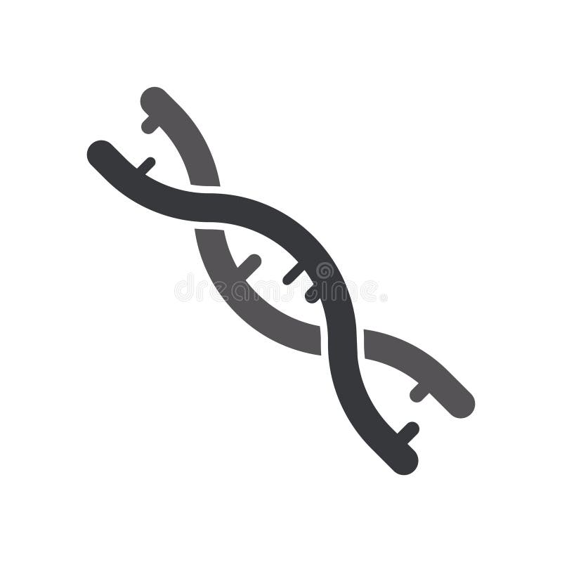 Isolated Illustration of DNA and RNA Icons, Representing Genetic ...