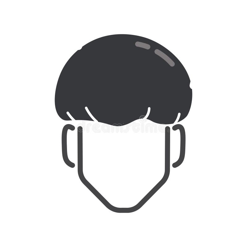 Isolated Pictogram Illustrating a Head Covering Must Be Worn Label ...