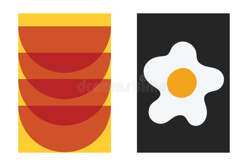 Illustration Abstract Bowl Restaurant Food Stock Vector - Illustration ...