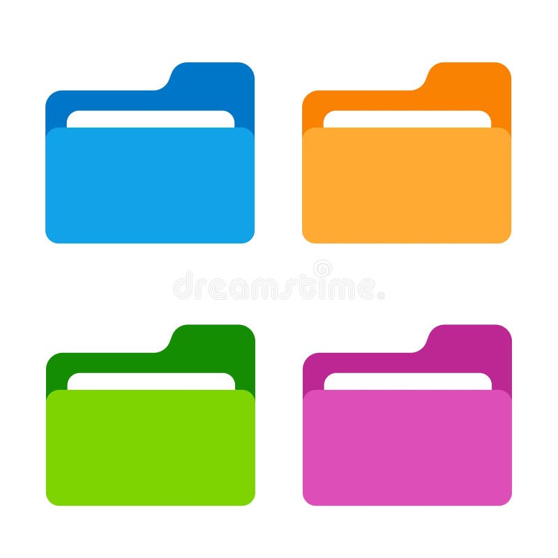 Folder Icon stock illustration. Illustration of element - 372706980