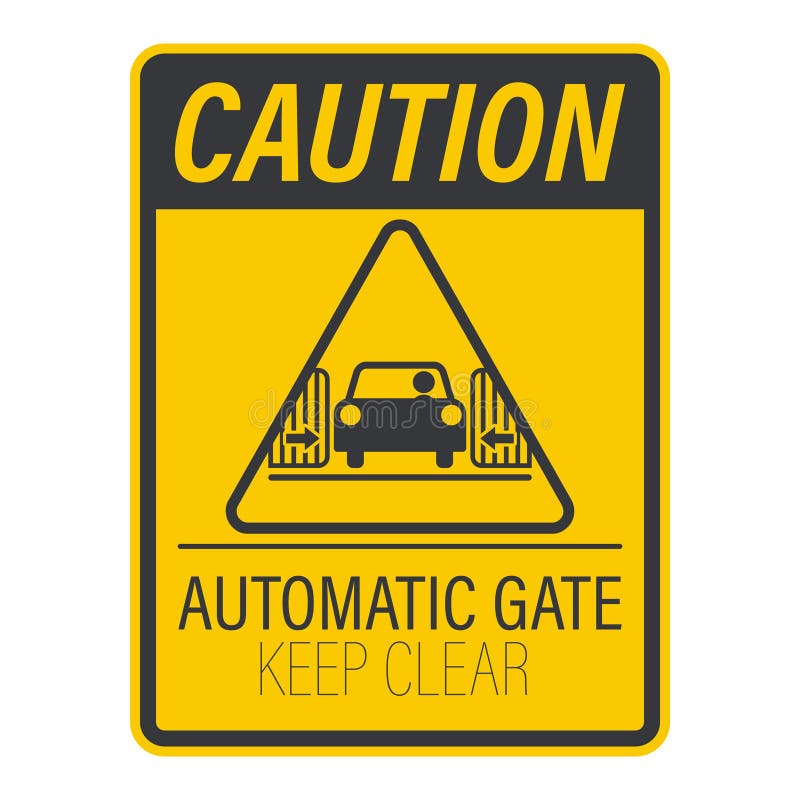 Isolated Pictogram of Pole Gate and Speed Barrier Gate Stock Vector ...