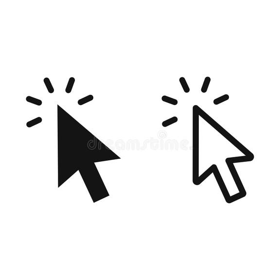 Pointer Cursor ?omputer Mouse Icon. Cursor Vector Icon. Cursor Filled ...
