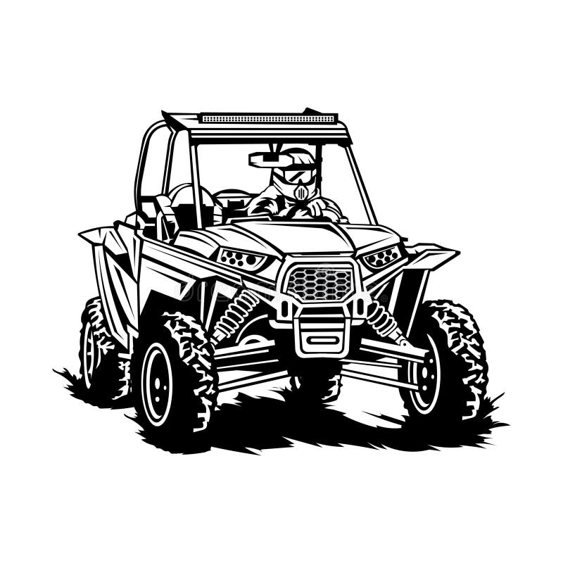 Buggy Extreme Adventure Race Sport Vector Illustration Stock Vector ...