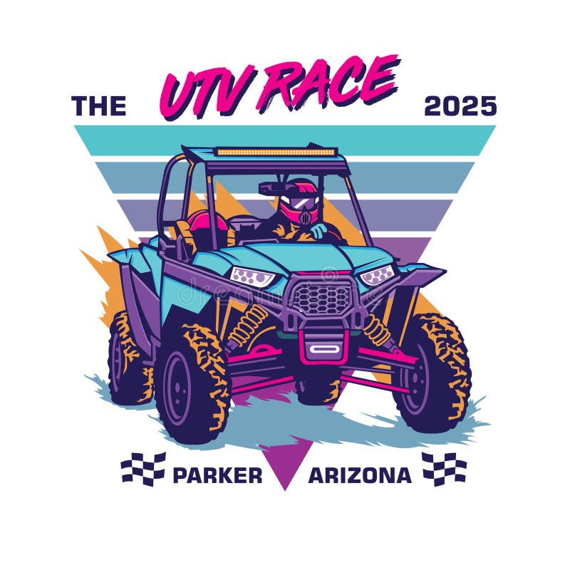 Buggy Extreme Adventure Race Sport Vector Illustration Stock Vector ...