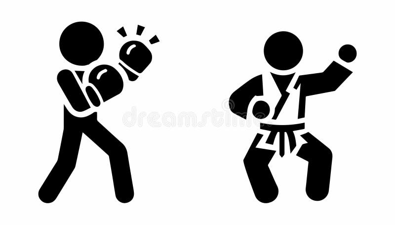 Stick Figure Boxer Stock Illustrations – 73 Stick Figure Boxer Stock ...