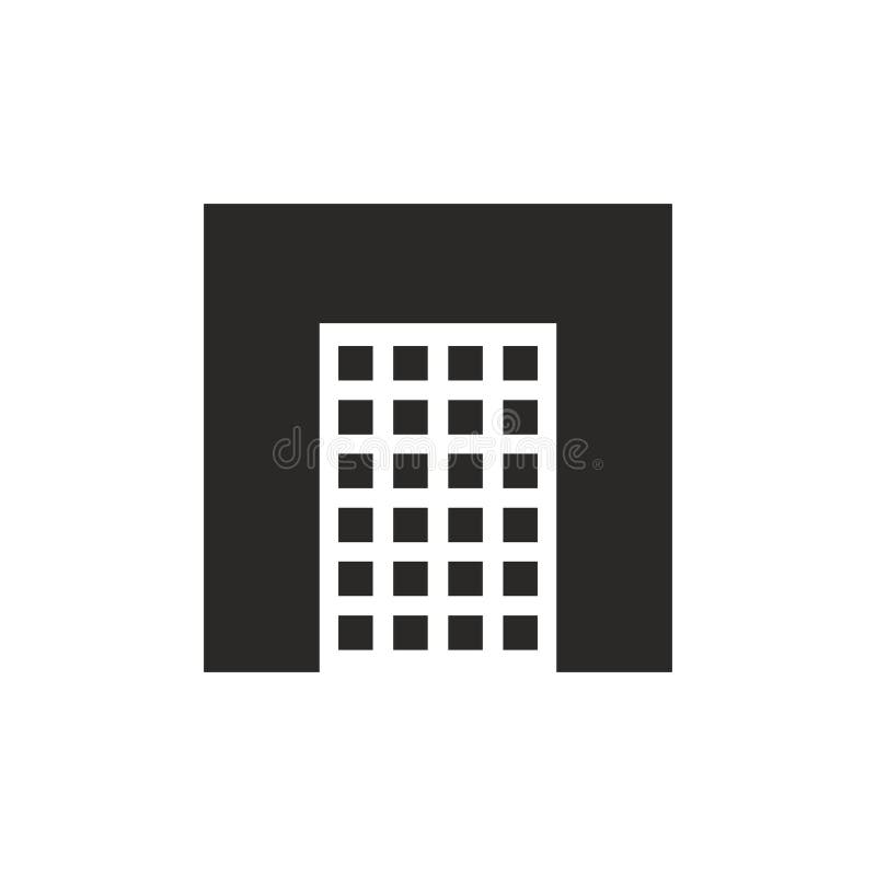 Logo Square Building Aparment with Blank Background Stock Vector ...
