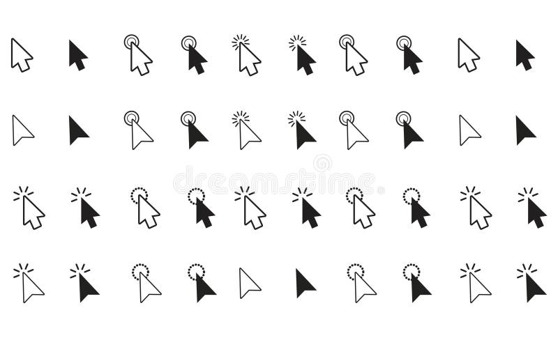 Cursor Set stock illustration. Illustration of hourglass - 373552166