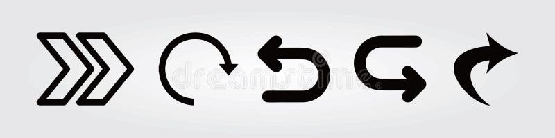 Black and White Vector Road Direction Symbol Stock Illustration ...
