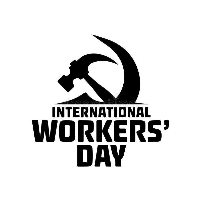 International Workers Day Poster Highlighting Workers Solidarity Stock ...