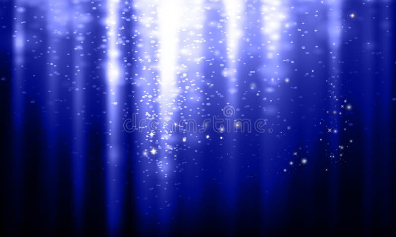 Blue Shining Top Magic Sparkle Light Background. Stock Illustration ...