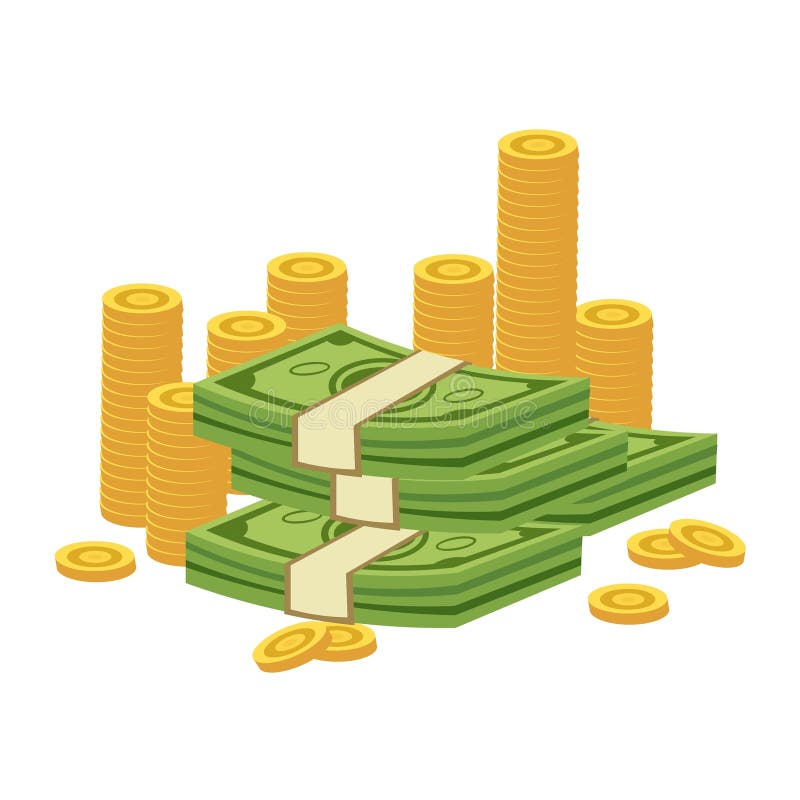 Dollar icon stock vector. Illustration of bill, banking - 375241717