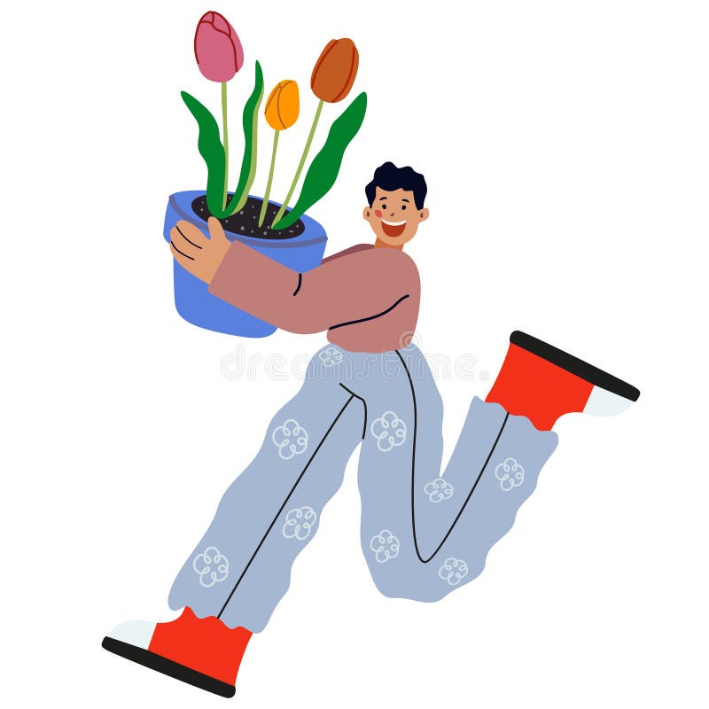 Cartoon Characters Design. Vector Illustration for Greeting Cards with ...