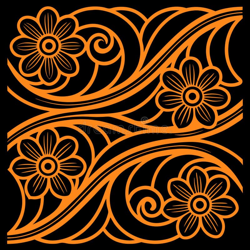 Abstract Flower Wave Line Art Set – Black & White Minimal Design ...