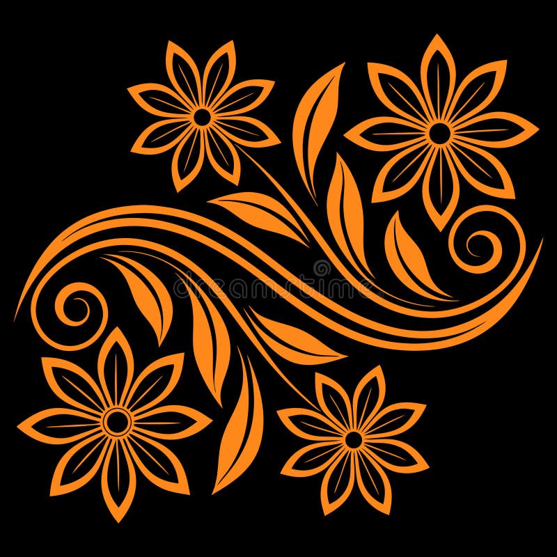 Abstract Flower Wave Line Art Set – Black & White Minimal Design ...