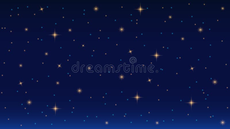 Starry Night Sky with Subtle Gradients and Different-sized Stars Stock ...