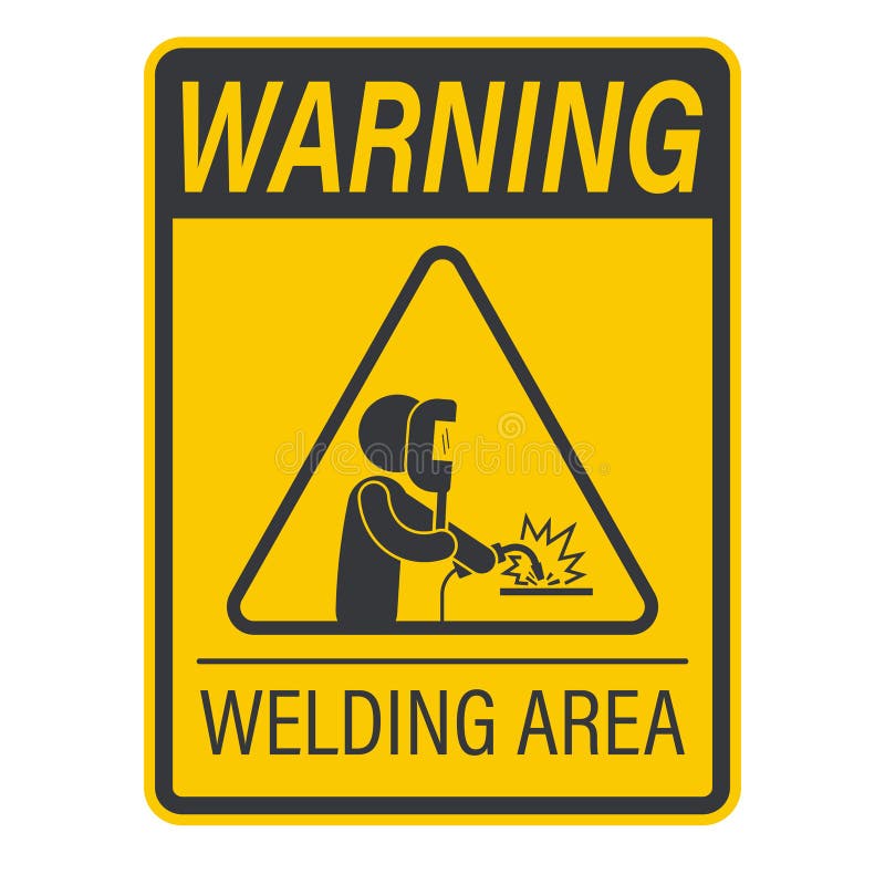 Triangle Safety Sign Welding Area, for Safety Sign Engineering and ...