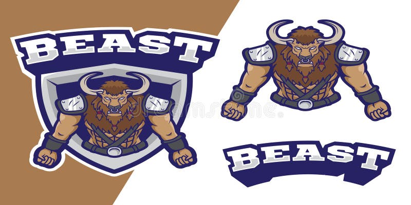 Beast esport stock vector. Illustration of head, bull - 375890655