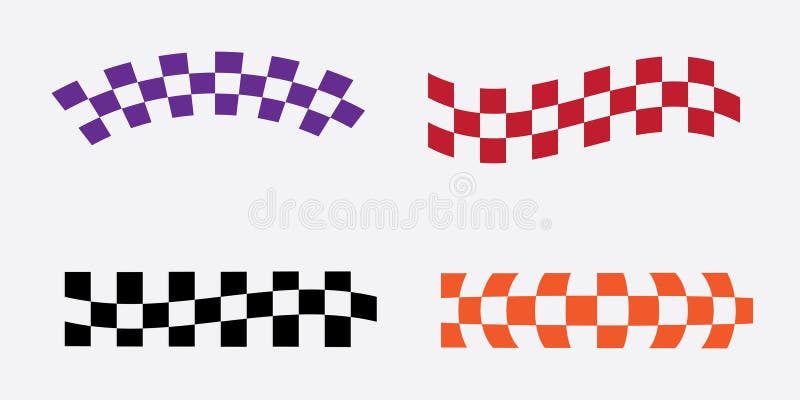 Checker flag stock vector. Illustration of mosaic, decal - 376016784