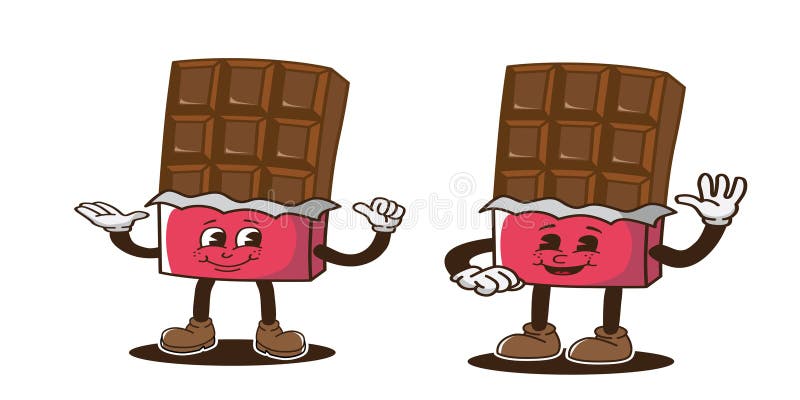 Chocolate mascot stock vector. Illustration of candy - 376016840