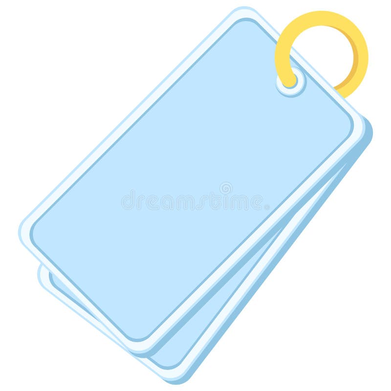 Blank Blue Tag Vector Illustration Stock Vector - Illustration of badge ...