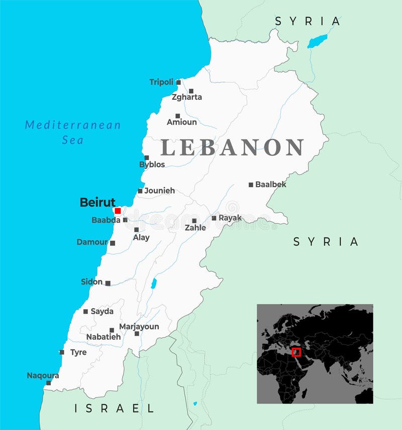 Lebanon City Map