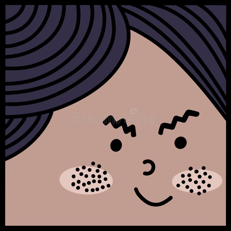 YUSUF FACE ILLUSTRATION stock illustration. Illustration of brown ...