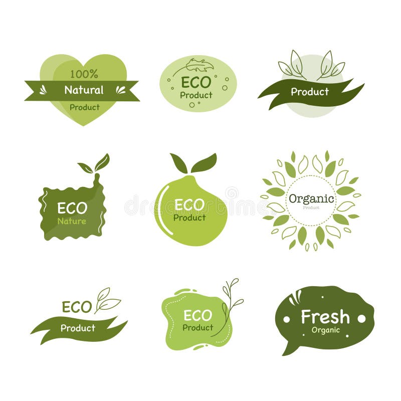 Natural Eco Product Stamp Brand Logo for Nature and Healthy Product ...