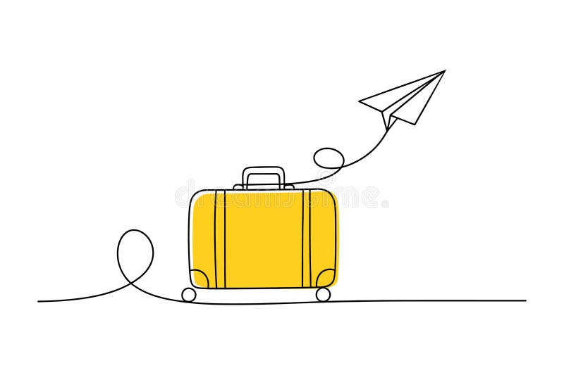 One Single Line Drawing Airplane Stock Illustrations – 712 One Single ...