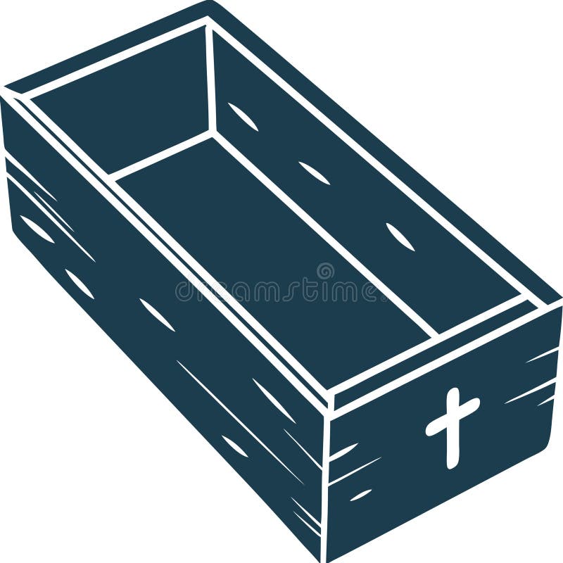 Simple Manger with Cross, Christian Nativity Stock Illustration ...