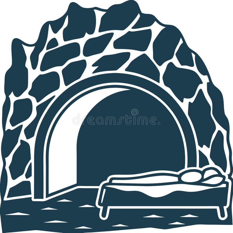 Empty Tomb Illustration, Stone Rolled Away, Resurrection Stock ...