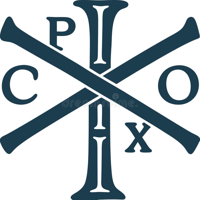 Chi Rho Symbol: Ancient Christian Icon Vector Stock Illustration ...