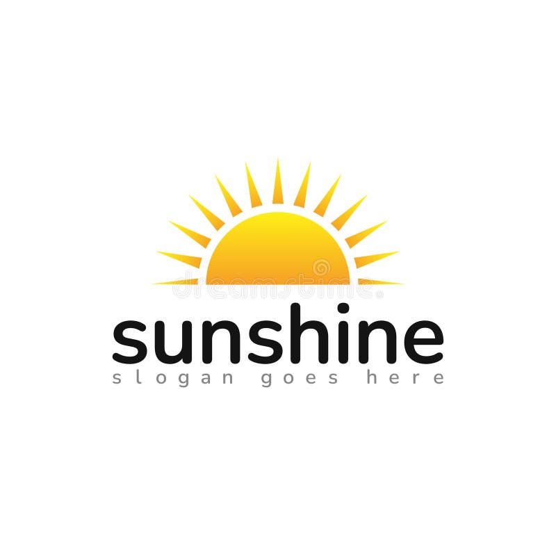 Sun Logo Design and Sun Vector Icon Template Stock Illustration ...