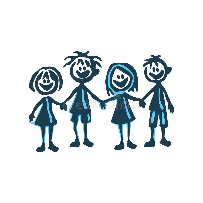 Stick Kids Holding Hands 2,008 Kids Holding Hands Stick Figure High