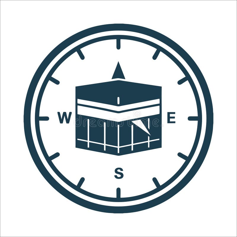Kaaba Direction Compass Icon Stock Vector - Illustration of ramadan ...