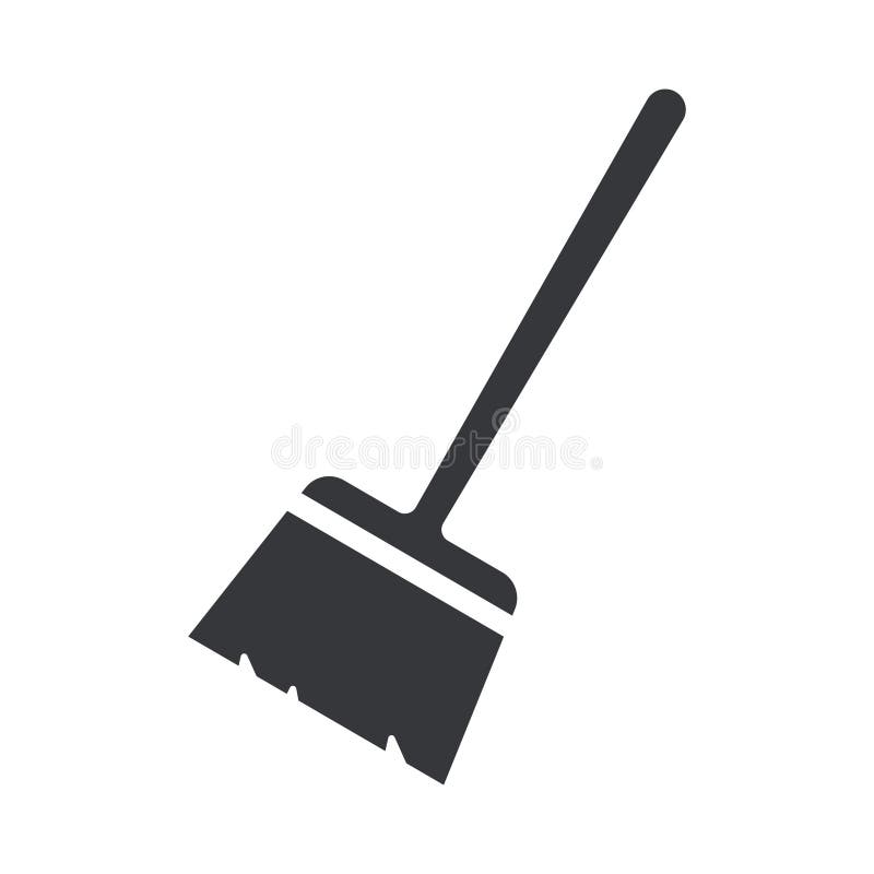 Isolated Pictogram Icon of Broom Symbolizing Janitorial Duties, Cleanl ...