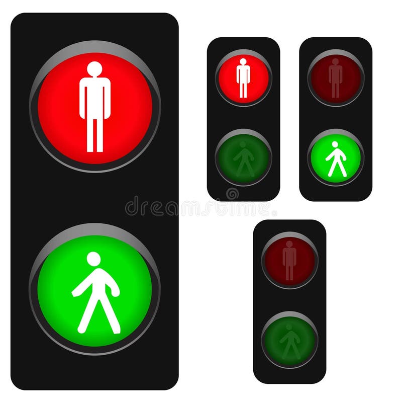 Traffic signal icons stock illustration. Illustration of traffic ...